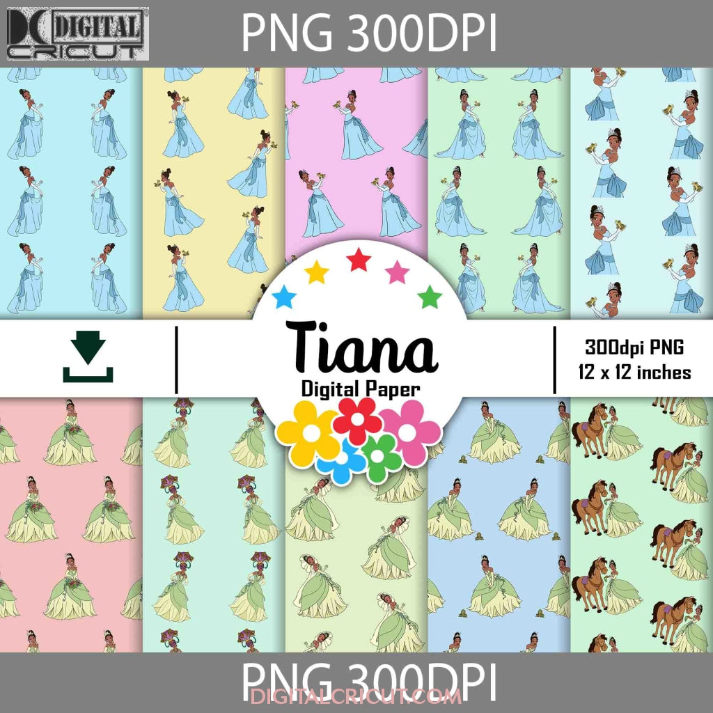 Princess Seamless pattern, Digital Papers, Scrapbook Papers, Pattern P ...