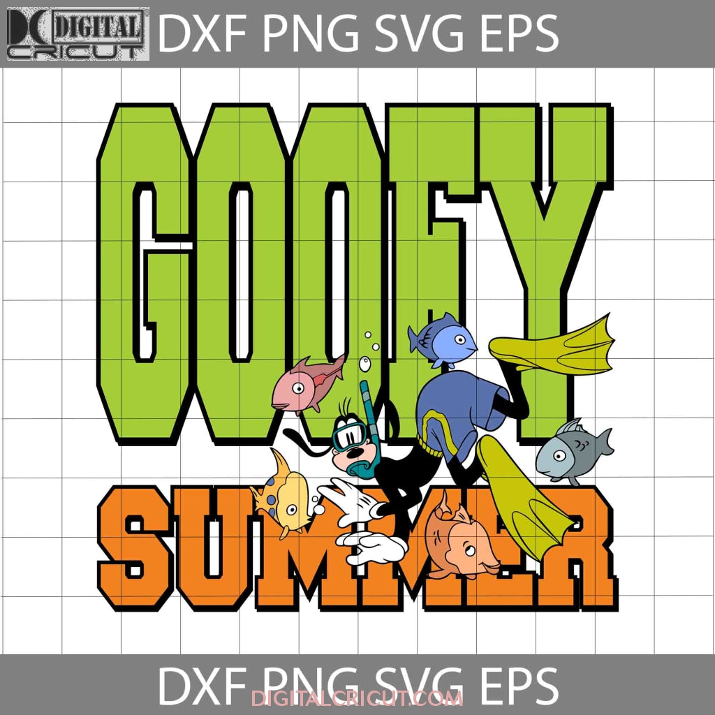 Goofy SUMMER Svg, Summer Svg, Cartoon Svg, Cricut File, Clipart, Svg ...