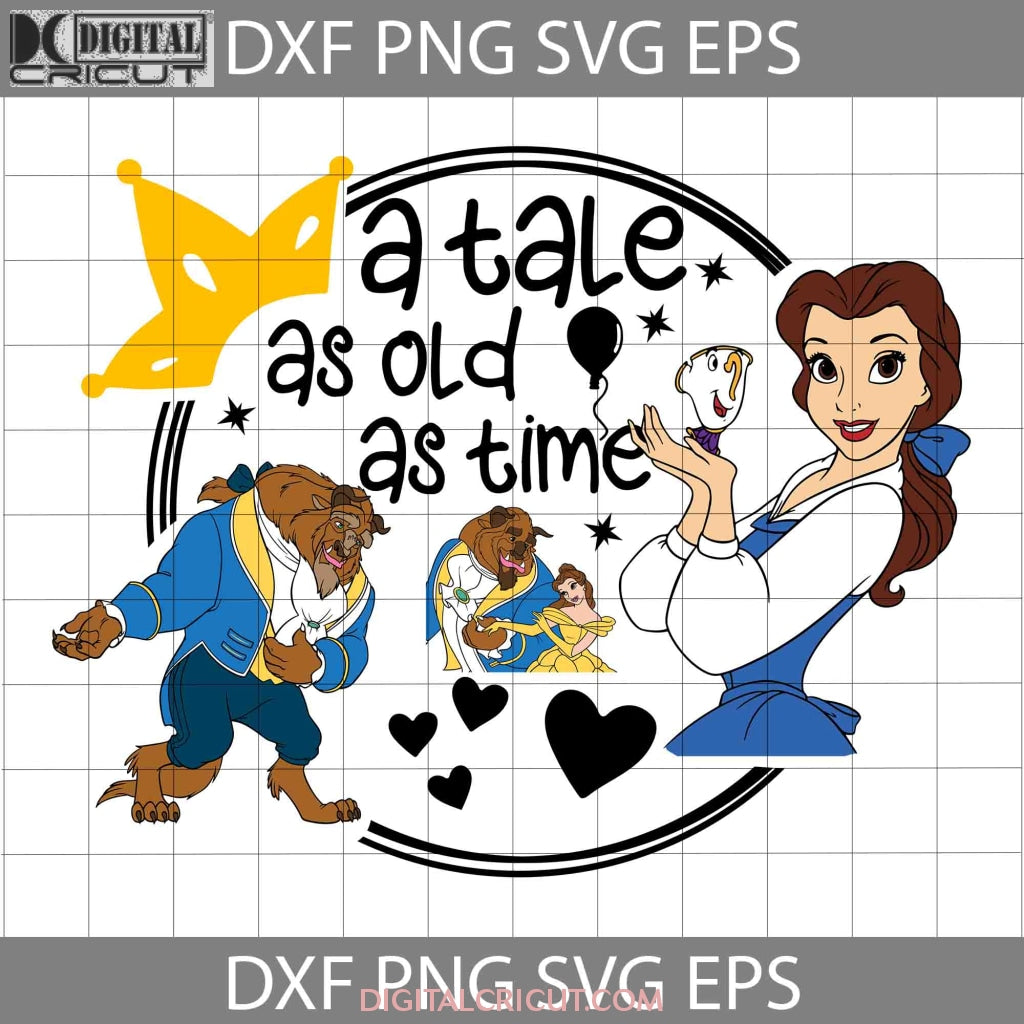 A Tale As Old As Time SVG, Beauty And The Beast Svg, Cartoon Svg ...