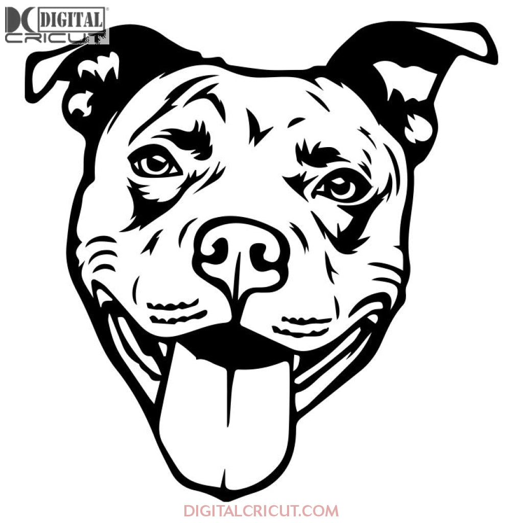 American Pit Bull SVG Files For Silhouette, Files For Cricut, SVG, DXF ...