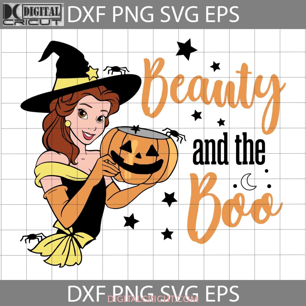 Beauty And The Boo Halloween SVG, Belle Witch Svg, Halloween Svg ...