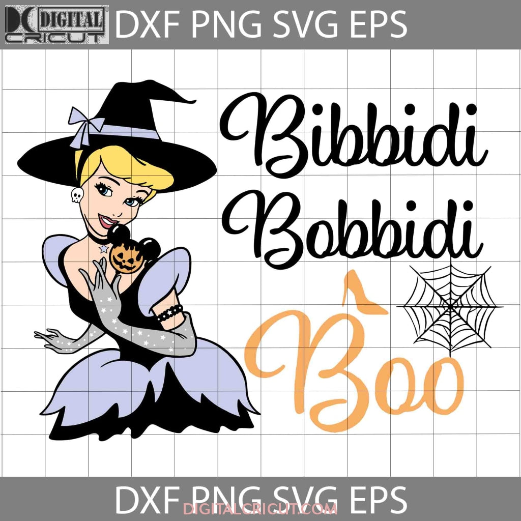 Bibbidi Bobbidi Boo Halloween SVG, Cinderella Witch Svg, Halloween Svg ...