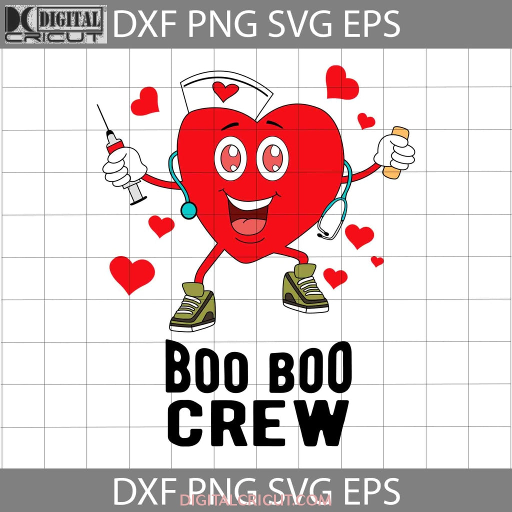 Boo Boo Crew Svg, Nurse Heart Svg, Valentine's Day svg, Cricut File ...