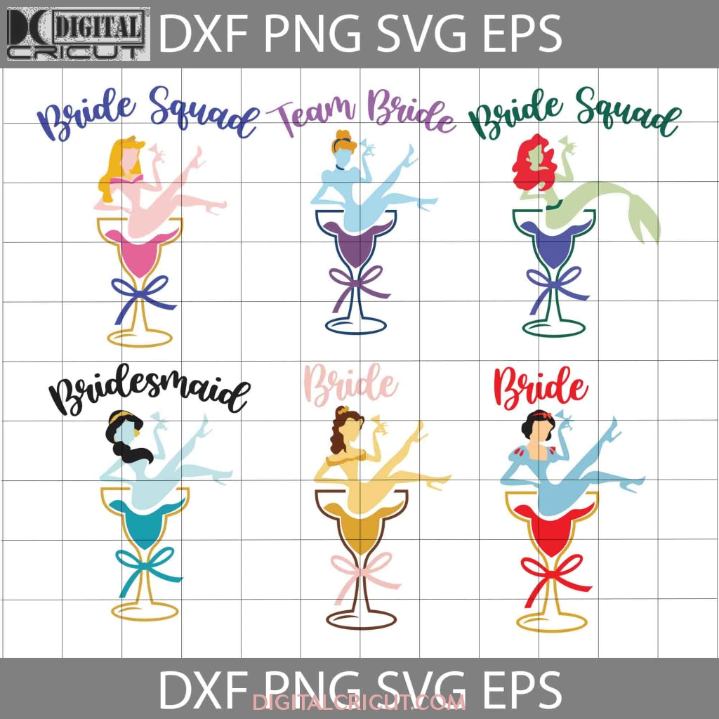 Bridesmaid Svg, Bride Squad Svg, Team Bride Svg, Bride Svg, Ariel Svg ...
