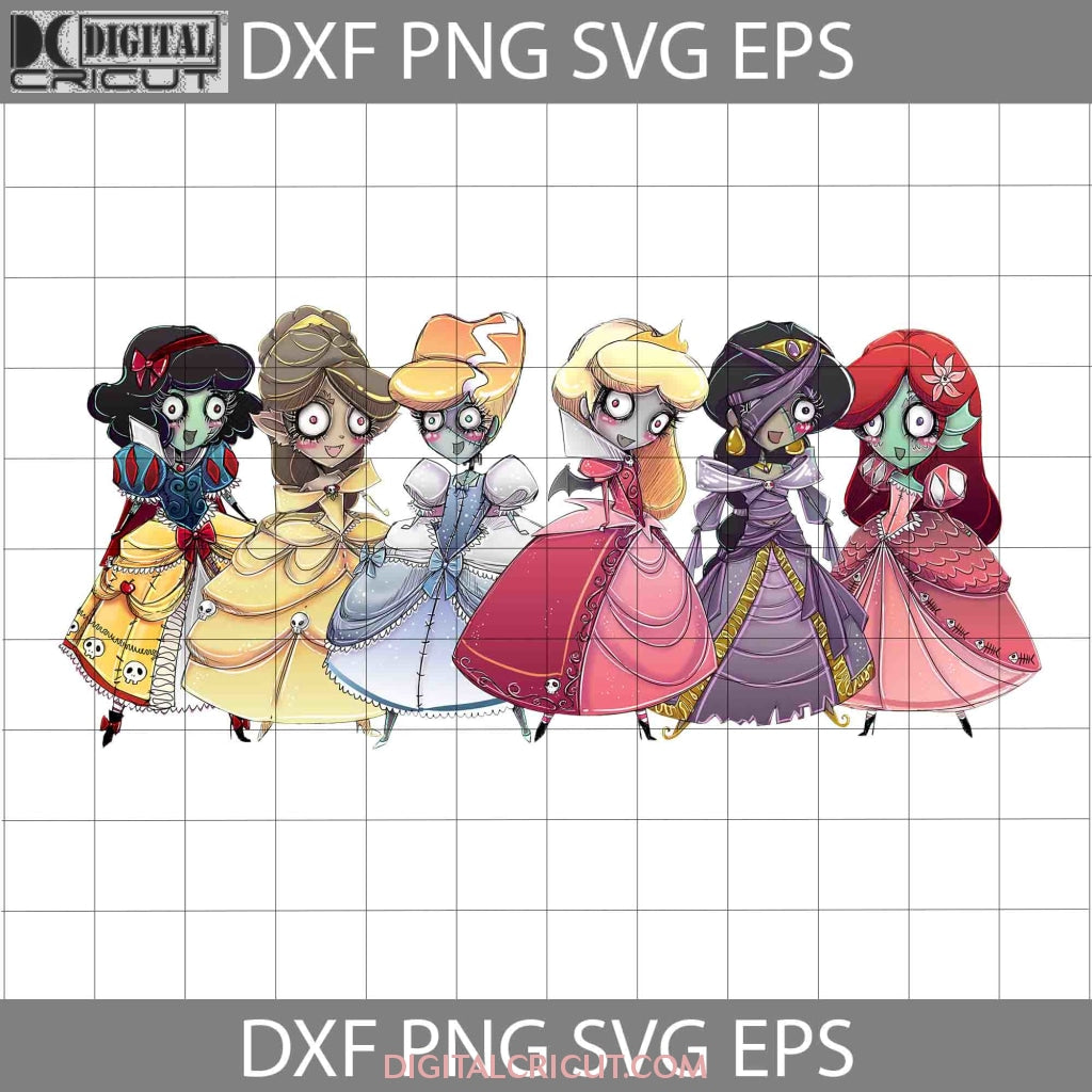 Chibi Zombie Cinderella Png, Snow White Png, Ariel Png, Belle Png, Cin ...