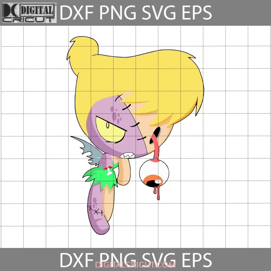 Chibi Zombie Tinkerbell Svg, Princess Zombie svg, Halloween SVg, Hallo ...