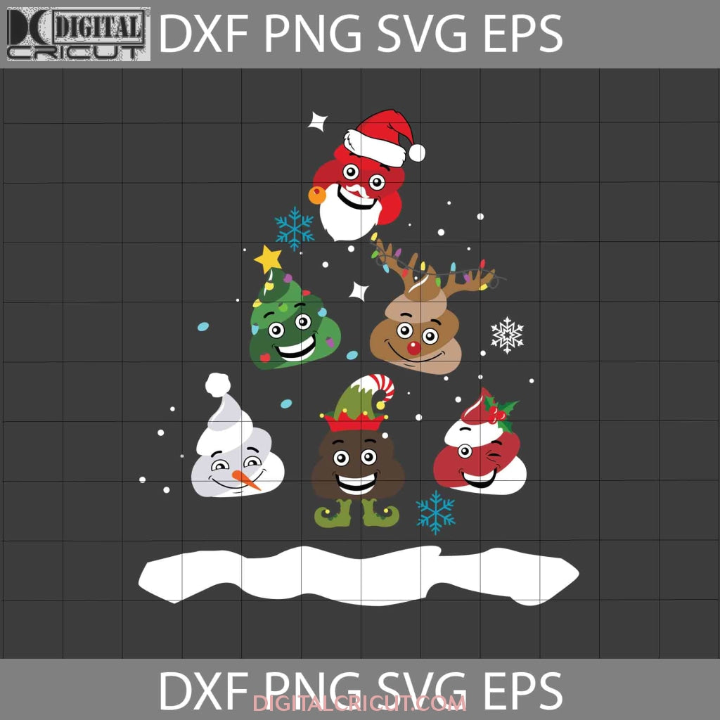 Christmas Poop Svg, Santa Poop Snowman Svg, Shit Christmas Tree Svg ...
