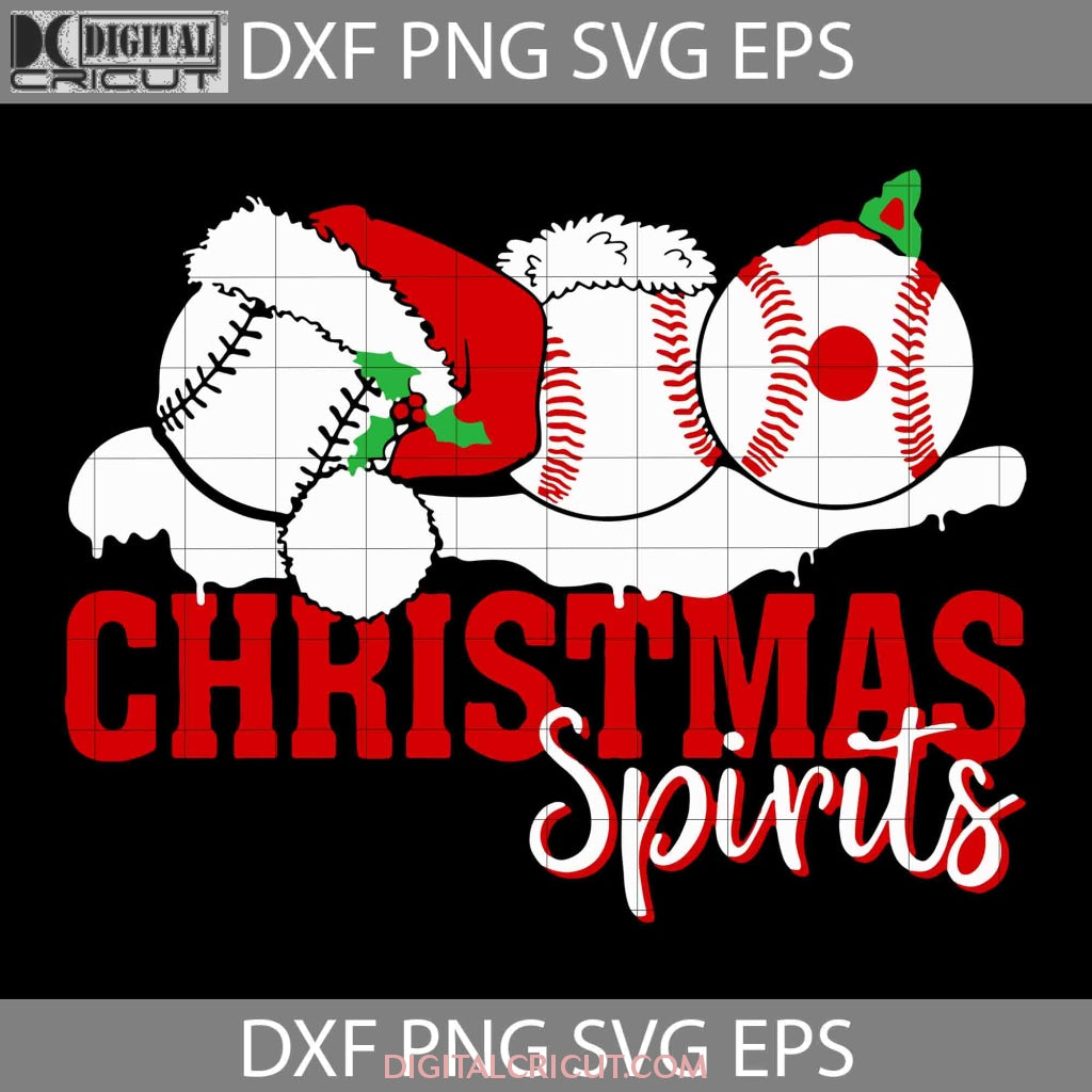 Christmas Spirit Svg, Sport Ball Svg, Christmas Svg, Cricut File ...