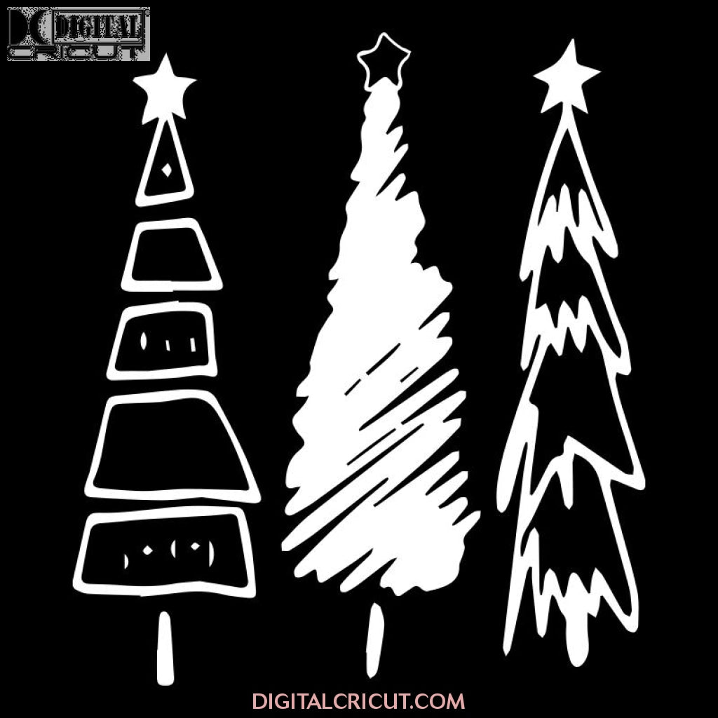 Christmas Clip Art Silhouette Cameo