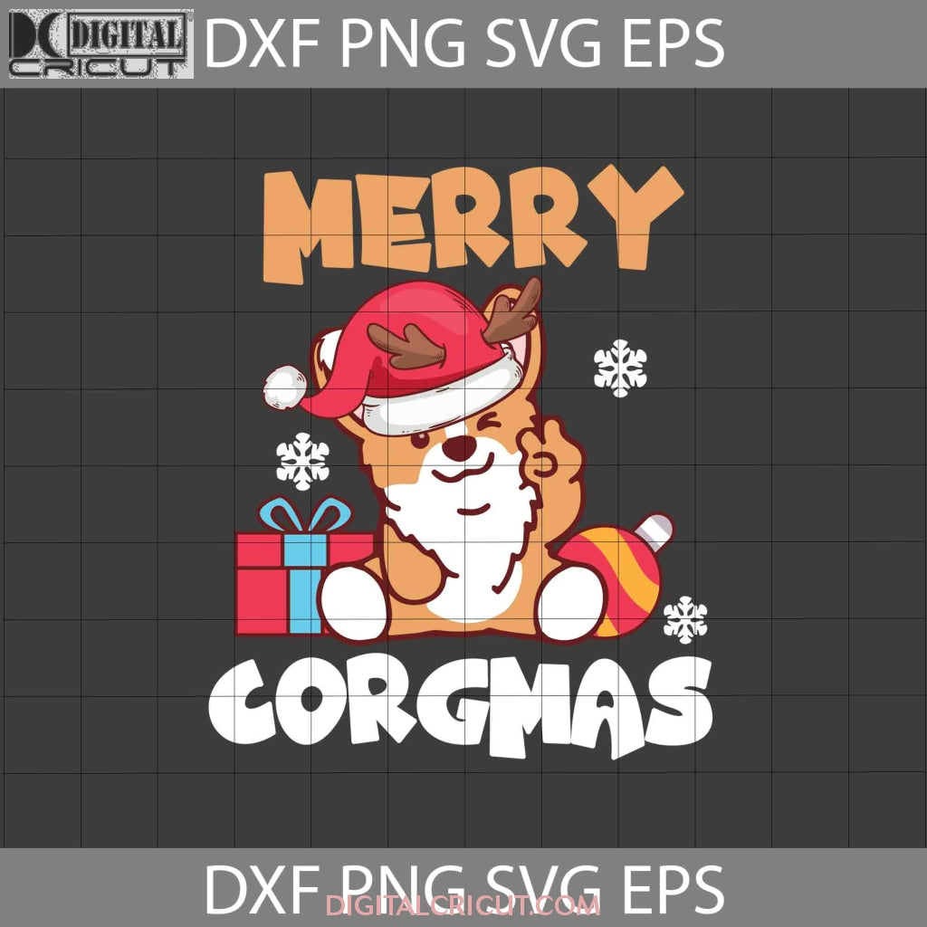 Corgi Dog Christmas Svg, Merry CorgMas Svg, Corgi Santa Hat Svg ...
