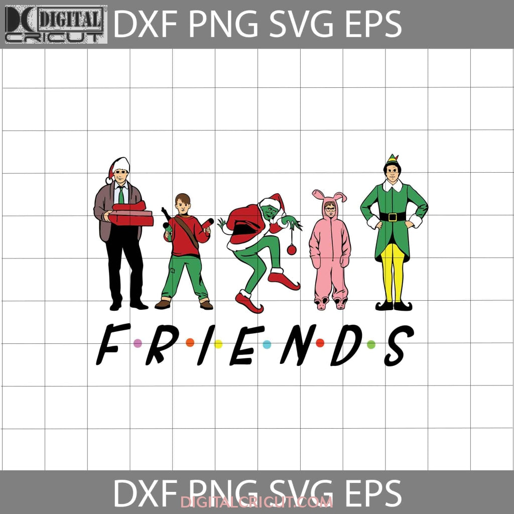 Friends Svg, Christmas Svg, Cricut File, Clipart, Svg, png, eps, dxf ...