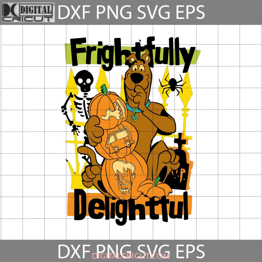 Frightfully SVg, Delightful Svg, Scooby-doo Svg, Cartoon Svg, hallowee ...