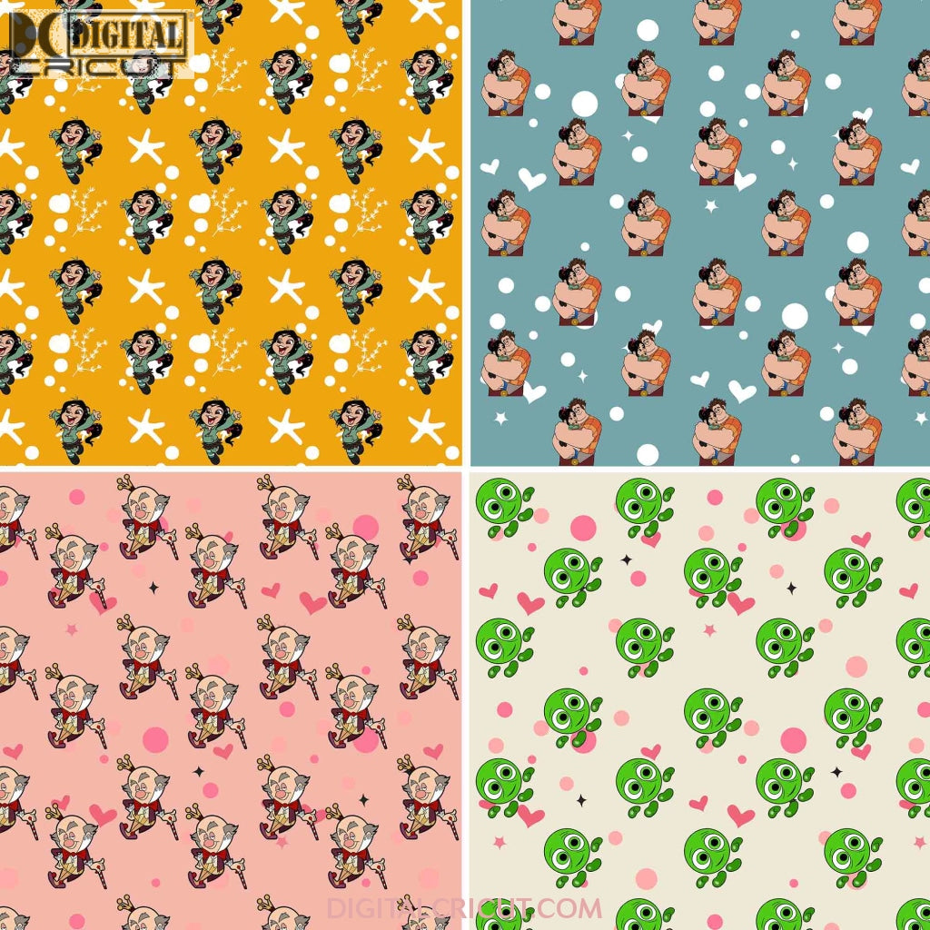 Funny Seamless Pattern, Digital Papers, Scrapbook Papers, Pattern Pape ...