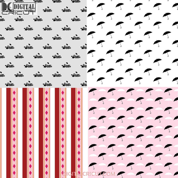 Girl Returns Seamless Pattern, Digital Papers, Scrapbook Papers ...