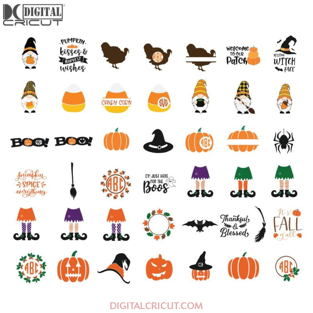 Halloween Svg, Unique Bundle File, Cricut File, Clipart, Fall Svg, Hal ...