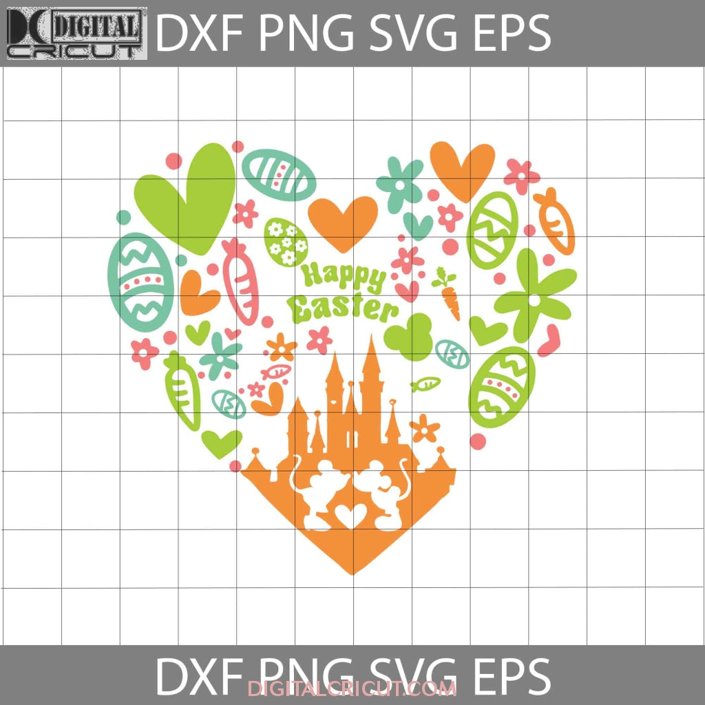 Happy Easter Svg, Easter Heart Svg, Mouse Svg, Easter's Day Svg, Cricut ...