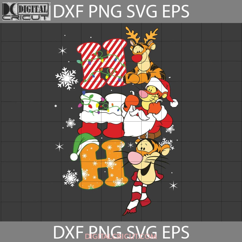 Hohoho Tiger Svg, Winnie The Pooh Svg, Christmas Svg, Cricut File ...