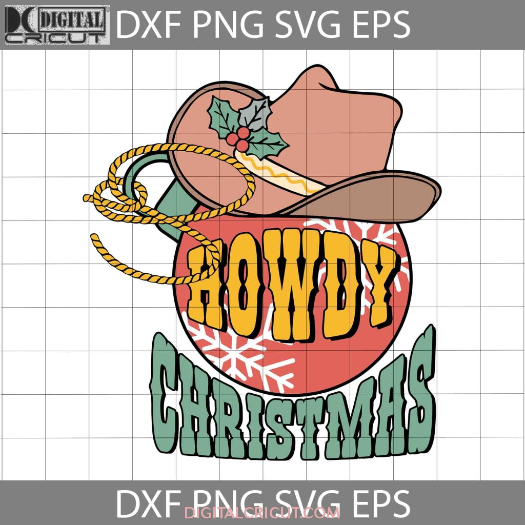 Howdy Christmas SVG, Country Christmas SVG, Western Christmas SVG, Cow ...