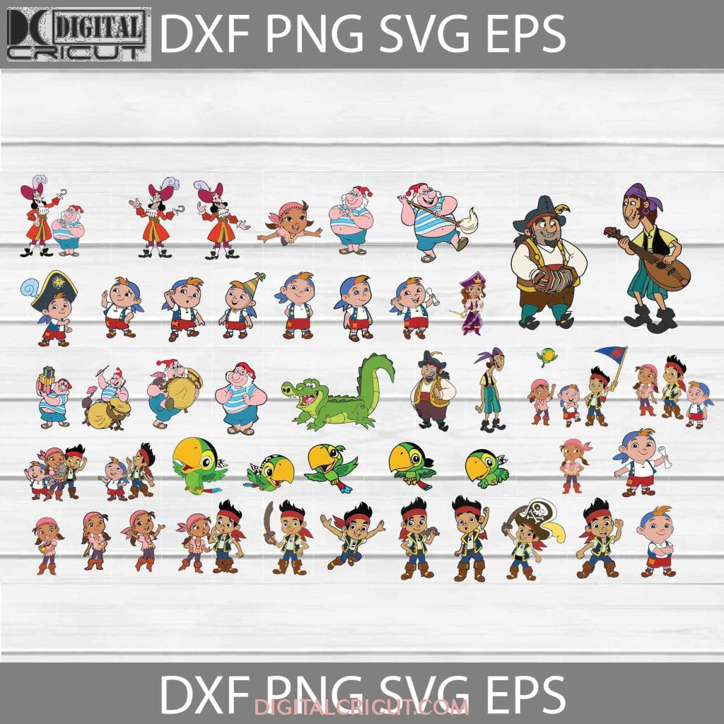 Jake and the Neverland Pirates Svg, Bundle, Cartoon Svg, Cricut File ...