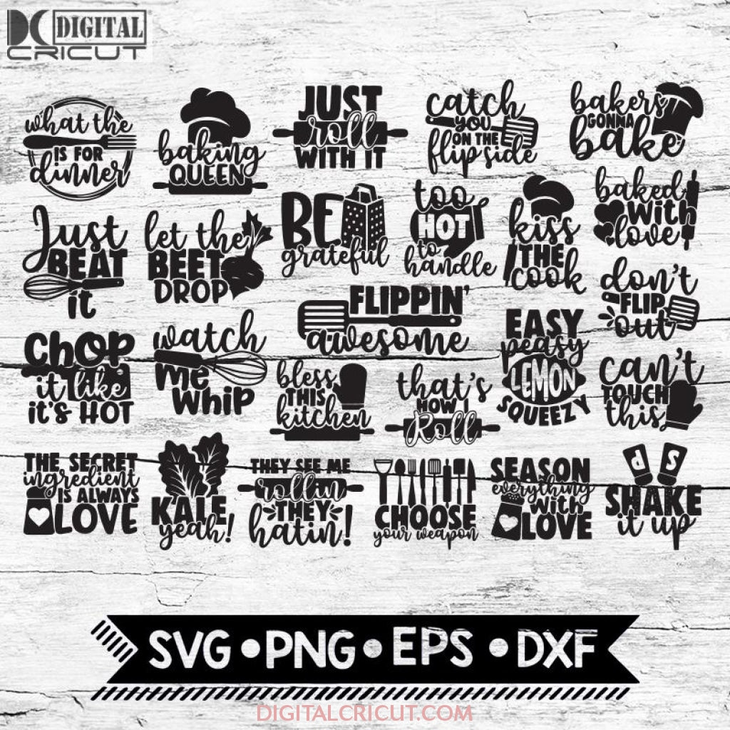 Kitchen, Bundle, Kitchen svg, Apron design, Kitchen decal svg, Bundle ...