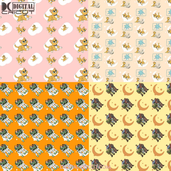 Light Seamless Pattern, Digital Papers, Scrapbook Papers, Pattern Paper ...