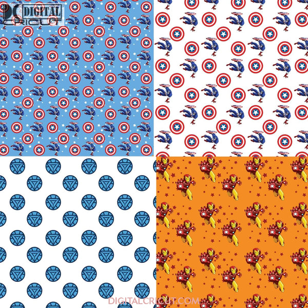 Seamless Pattern, Digital Papers, Scrapbook Papers, Pattern Paper ...