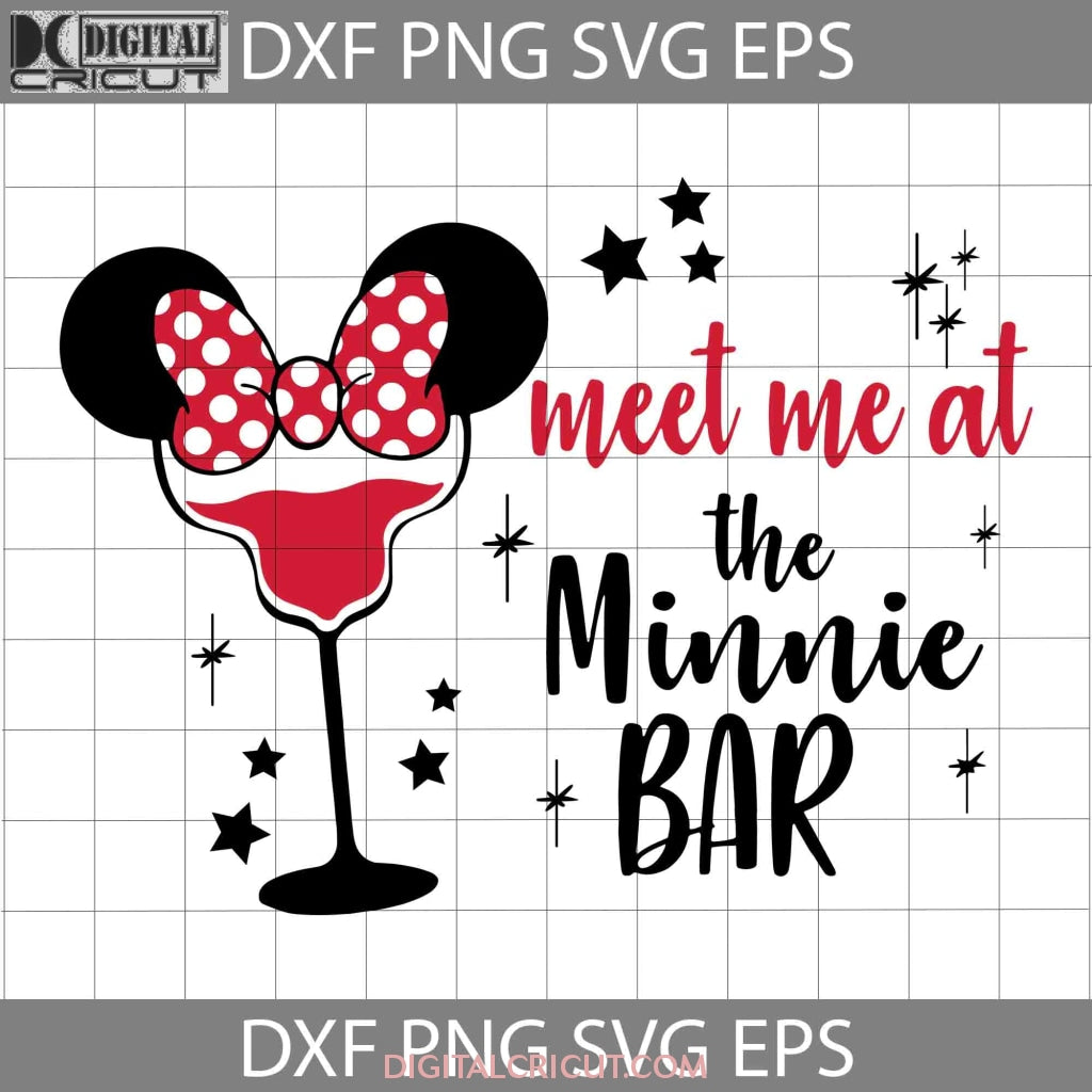Meet Me At The Minnie Bar SVG, Mickey Svg, Cartoon Svg, Cricut File, C ...