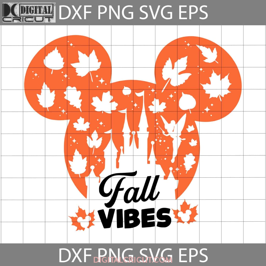 Mickey Head Fall Vibes Svg, Mickey ears Fall Svg, Halloween Svg, Cricut ...