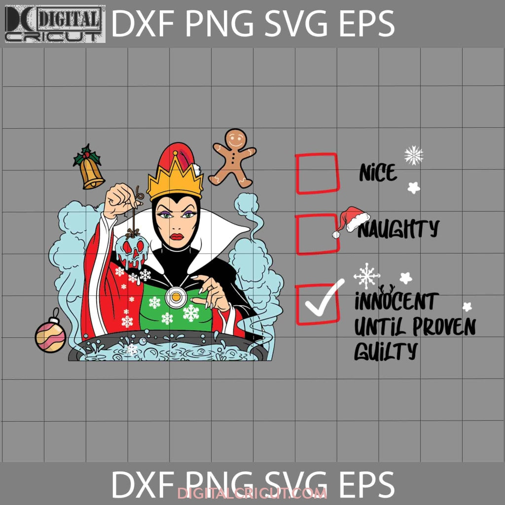 Nice Svg, Naughty Svg, Innocent Until Preven Guilty Svg, Witch Svg ...