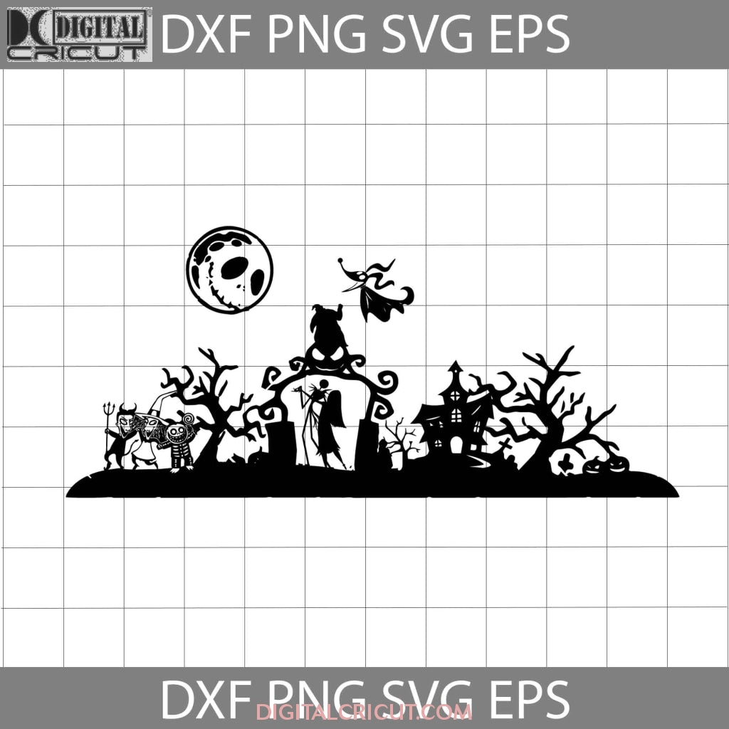 Nightmare Scene Svg, Ghost Svg, Halloween Svg, Cricut File, Clipart ...