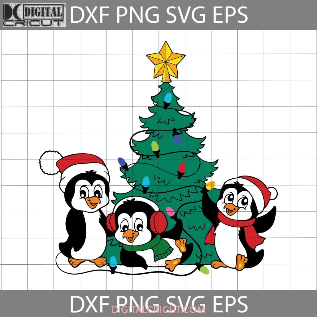 Penguin Christmas SVG, Penguin Svg, Christmas Svg, Cricut File, Clipart ...