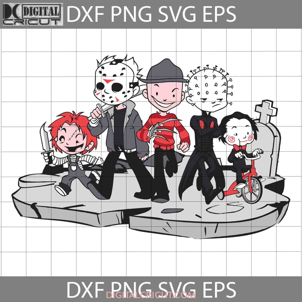 Scary Friends Movie svg, Characters Friends SVg, Halloween Svg, Hallow ...