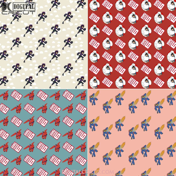 Hero Seamless Pattern, Digital Papers, Scrapbook Papers, Pattern Paper ...