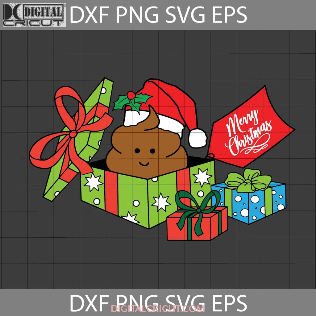 Shit In Gift Box Svg, Merry Christmas Svg, Shit Santa Svg, Christmas ...