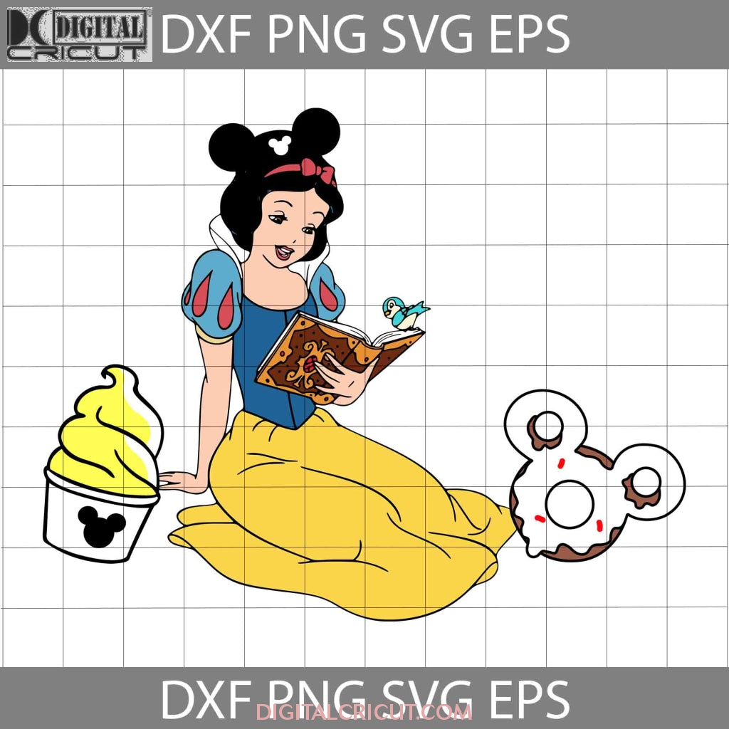 Snow White Mickey Svg, Snow White With Balloon Svg, Cartoon Svg, Cricu ...