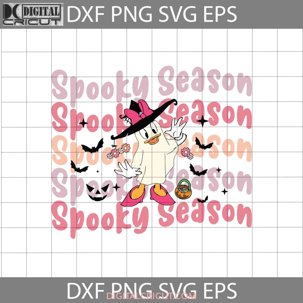 Spooky Season Svg, Daisy Duck Boo Svg, Daisy Duck Costume Ghost Svg ...