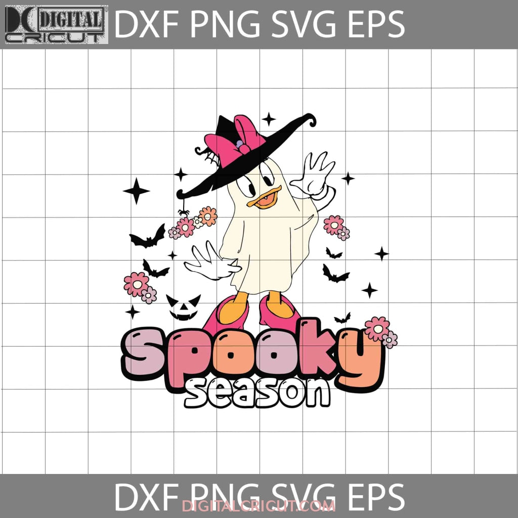 Spooky Season Svg, Daisy Duck Boo svg, Cute Ghost Svg, Halloween svg ...