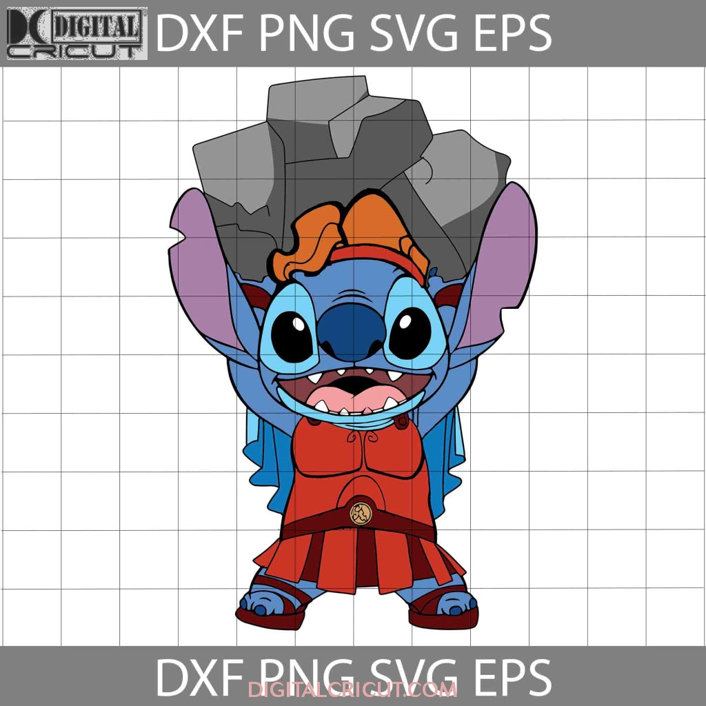 Stitch Inspired Hercules Svg, Cricut File, Clipart, Svg, Png, Eps, Dxf ...