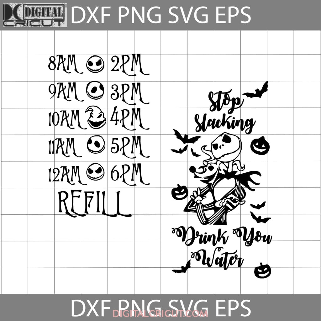 Stop Slacking Drink Your Water Svg, Ghost Svg, Halloween Svg, Cricut ...