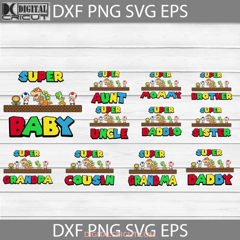 Super baby Svg, Super Daddio Svg, Super Mommy Svg, Family Svg, Bundle ...