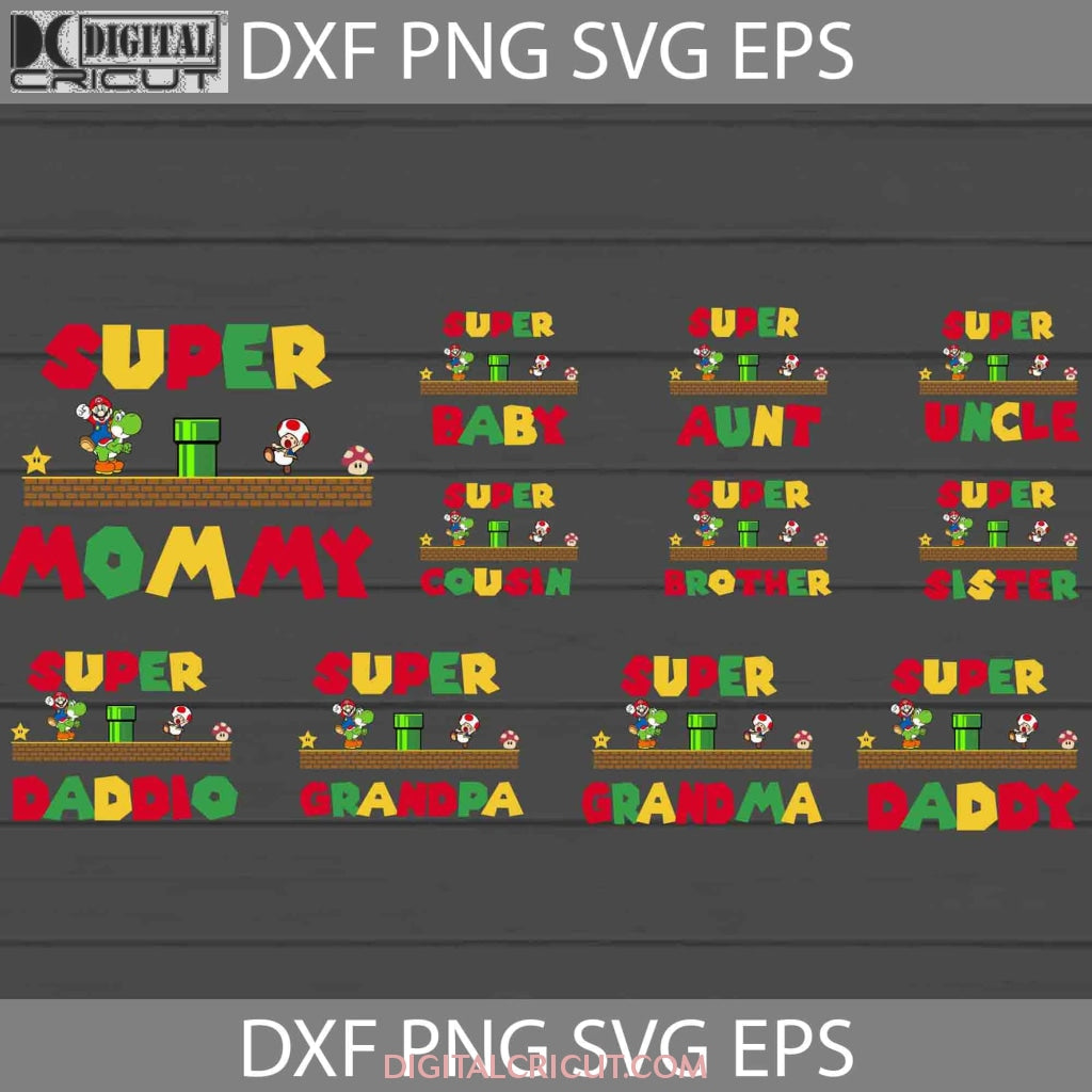 Super baby Svg, Super Daddio Svg, Super Mommy Svg, Family Svg, Bundle ...