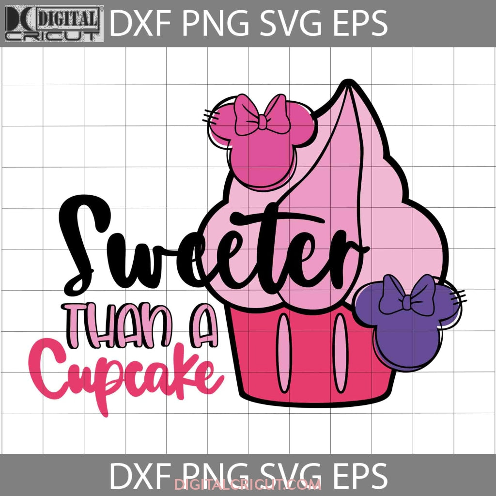 Sweeter Than A Cupcake Hand Lettered Hand Drawn Svg, Cartoon Svg, Cric ...