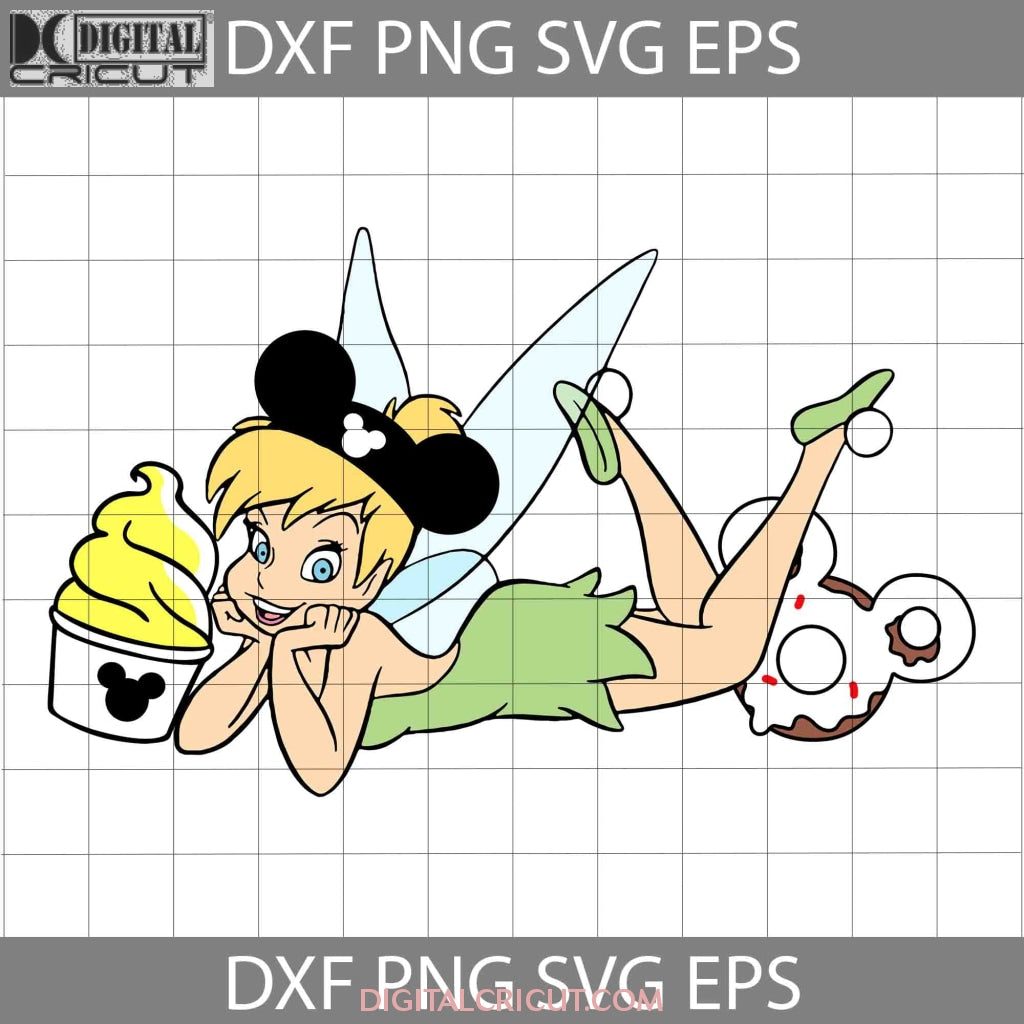 Tinker Bell Mickey Svg, Tinker Bell With Balloon Svg, Cartoon Svg, Cri ...